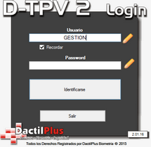 Sistema de Venta y Fidelizacion D-TPV 2 - Dactilplus Biometria